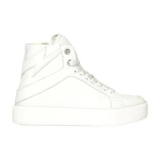 Zadig&Voltaire Femme, Chaussures, Blanc, Taille: 37 EU Baskets montantes