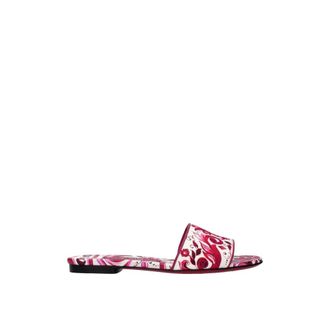 Dolce & Gabbana Femme, Chaussures, Rose, Taille: 35 EU Chaussons en tissu avec design confortable