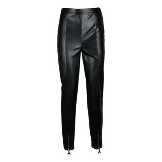 Patrizia Pepe Femme, Pantalons, Noir, Taille: 40 FR Leggings en simili cuir avec fermeture &eacute;clair