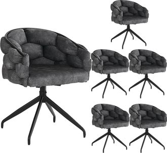 Generic Lounge Sessel 360&deg; drehbar mit R&uuml;ckenlehne Samt Armlehnstuhl f&uuml;r Wohnzimmer Schlafzimmer K&uuml;che Esszimmer Make-up B&uuml;ro Arbeitszimmer Bubble St&uuml;hle bis 