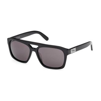 GCDS Gcds, Homme, Accessoires, Noir, Taille: 56 MM Lunettes de Soleil Carr&eacute;es Navigator Homme