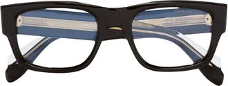 Cutler and Gross Femme, Accessoires, Noir, Taille: 53 MM 9043 Rectangle Optical Frame