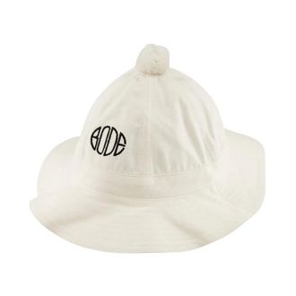 Bode Homme, Accessoires, Blanc, Taille: ONE Size Chapeau Blanc de Grand-p&egrave;re Inspir&eacute; par une R&eacute;union Universitaire