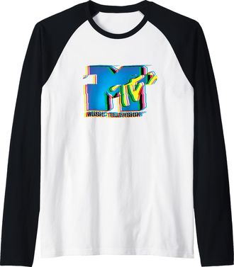 Giesswein Glitchy MTV-Logo-Design T-Shirts Raglan