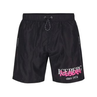 Iceberg Herren, Bademode, Schwarzk, LGr&ouml;&szlig;e