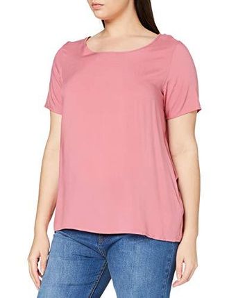 Only Carmakoma Femme CARFIRSTLY Life SS Top Noos T-Shirt, Baroque Rose, 44