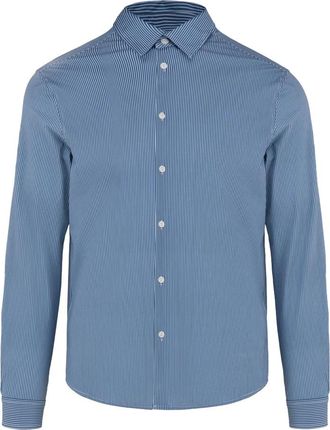 Bomboogie Homme, Chemises, Bleu, Taille: 2XL Chemise Ray&eacute;e Coupe Slim