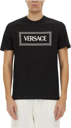 Versace T-Shirt - - Tops - Herren - Schwarzk - S