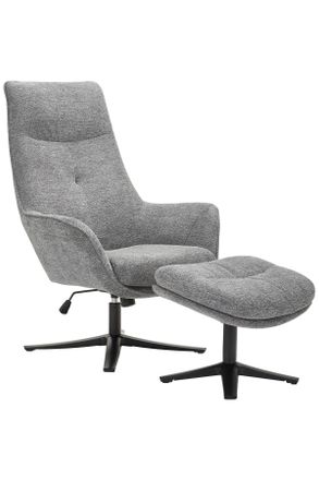 Cantus Relaxsesselset, Grau, Schwarz, Metall, Textil, 73x108x83 cm, Wohnzimmer, Sessel, Relaxsessel