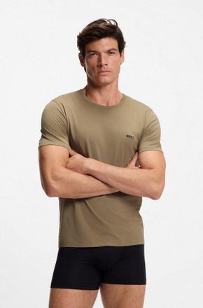 BOSS T-Shirt TShirtRN 3P Classic (3-tlg) mit Logostickerei