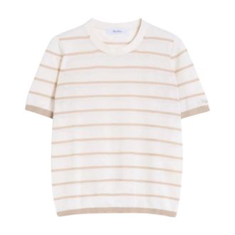 Max Mara Femme, Pulls, Beige, Taille: 42 FR Favetta Sweater