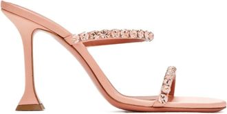 Amina Muaddi Femme, Chaussures, Rose, Taille: 39 1/2 EU Gigi Slipper 95