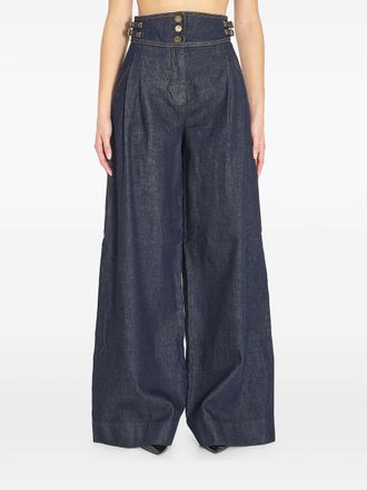 Zimmermann Rebellion high-waisted jeans - Bleu