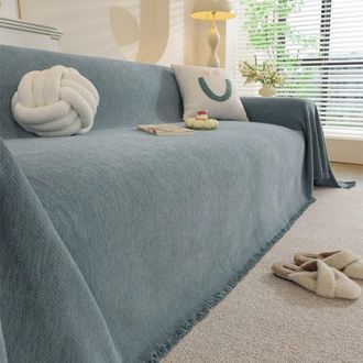 Generic Eleganz Sofa &Uuml;berwurfdecke Couch &Uuml;berw&uuml;rf Sofa&uuml;berwurf Decke Couchdecke &Uuml;berwurf mit Quasten 1/2/3/4/5 Sitzer L Form Ecksofa Sofadecke Sessel Decke So