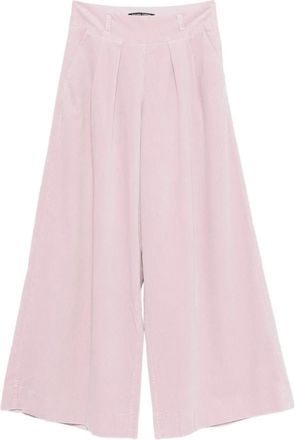 Hannes Roether pleated corduroy trousers - Rose