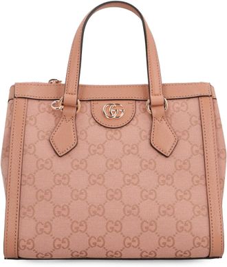Gucci Womens Tote Bag Ophidia Gg Canvas Cloche Rose Pink-Cloche Cotton Pink/cloche