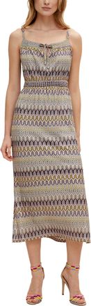 Comma Damen Dress Kleid, 74x8 Gr&uuml;n, 46 Gro&szlig;e Gr&ouml;&szlig;en EU