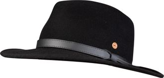 Mayser Herren Hut schwarz Woll-Stoff