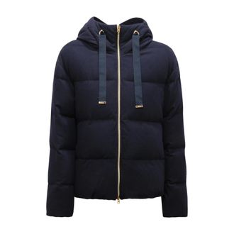 Herno Kaschmir Daunenjacke - - Jackets - Damen - Blau - S