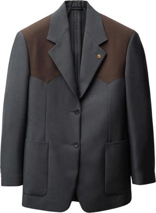 Versace Femme, Vestes, Gris, Taille: 34 FR Wool-Mohair Blazer