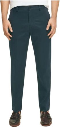Brooks Brothers Homme, Pantalons, Bleu, Taille: W34 Chinos Advantage en Coton Stretch