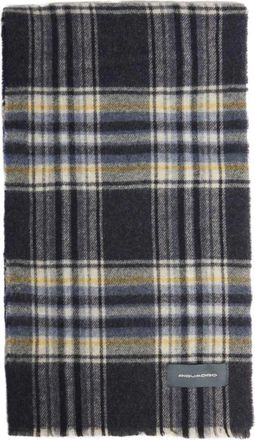 Piquadro Homme, Accessoires, Bleu, Taille: ONE Size &Eacute;charpe homme avec motif madras &agrave; carreaux