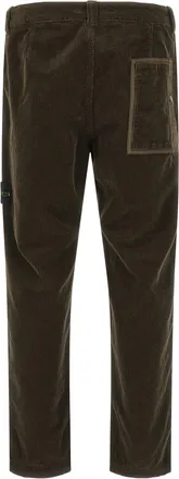 Stone Island Mens Gray Cotton Casual Pants