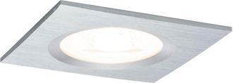 Paulmann 93614 Einbauleuchte LED Nova Einbaustrahler eckig Deckenspot 3x7W Einbaulampe GU10 Alu dimmbar IP44 spritzwassergesch&uuml;tzt