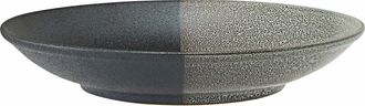 Maxwell & Williams AX0575 Schale rund - 25,5 cm Durchmesser - Serie Umi - mit Reaktivglasur grau-schwarz in Geschenkbox