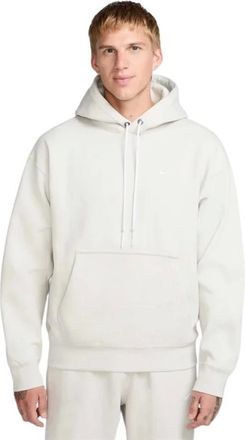 Nike Homme, Sport, Blanc, Taille: XS Solo Swoosh Fleece Pullover Sweat &agrave; capuche
