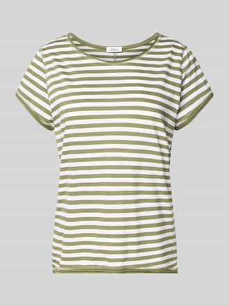 s.Oliver Red Label Regular Fit T-Shirt aus Baumwoll-Flammgarn