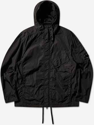 C.P. Company Men s Chrome-R Hooded Lens Overshirt Black