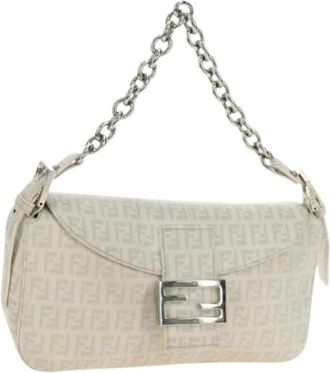 Fendi Sac bandouli&egrave;re Zucchino Pre-owned - Femme - Pre-owned - Blanc - Taille: ONE Size