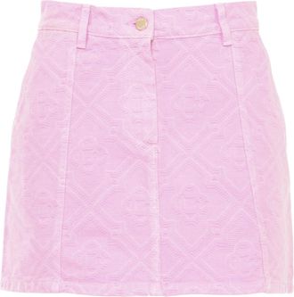 Casablanca Femme, Jupes, Rose, Taille: W26 Monogram Denim Skirt