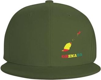 Generic Drapeau De La Grenade Carte De La Grenade Femme Homme Casquette Hip Hop S&eacute;chage Rapide Casquette De Baseball L&egrave;g&eacute;re Chapeaux Pare-Soleil pour Sport Ca