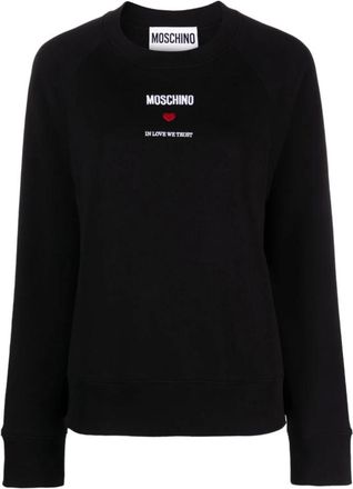 Moschino Femme, Sweatshirts et sweats &agrave; capuche, Noir, Taille: 38 FR SweaT-shirts