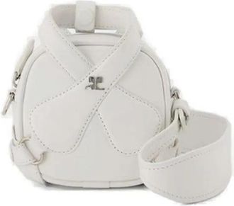 Courrèges Hobo Bags - Mini Loop Bag With Distinctive Handle In Smooth Wh - Gr. unisize - in Weiß - für Damen