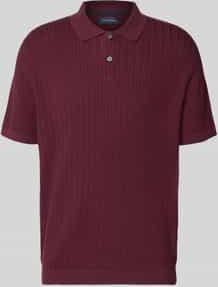 Christian Berg Regular Fit Poloshirt mit Strukturmuster
