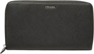 Prada Portefeuille Long Pre-owned - Femme - Pre-owned - Noir - Taille: ONE Size