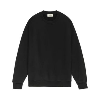 A Paper Kid Homme, Sweatshirts et sweats &agrave; capuche, Noir, Taille: L Felpa Girocollo Stampa Logo