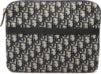 Dior Clutches - Oblique Canvas Clutch - Gr. unisize - in Blau - f&uuml;r Damen