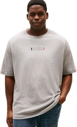 Tommy Hilfiger Herren Bt-Brand Love Small Center Tee-B Mw0Mw43007 S/S T-Shirt, Grey (Medium Grey Heather), 5XL
