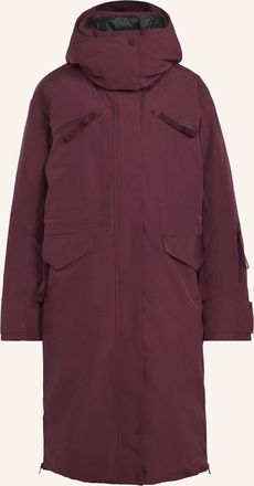 adidas Adidas By Stella Mccartney Mantel Adidas By Stella Mccartney Long Padded Mit Abnehmbarer Kapuze rot