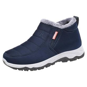 Generic Homme Chaussures dhiver Slip-on Doubl&eacute;es Polaire Baskets Chaudes Bottes de Neige Chaussures De Marche Semelle Antid&eacute;rapante L&eacute;g&egrave;res Confortables D&eacute;con