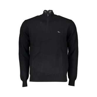 Harmont & Blaine Halb-Zip-Strickpullover im l&auml;ssigen Stil - - Knitwear - Herren - Schwarzk - 2XL
