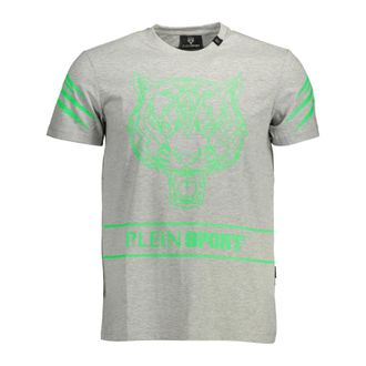 Plein Sport Kurz&auml;rmeliges T-Shirt - - Sport - Herren - Grau - S