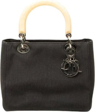 Dior Pre-owned Canvas Satchel - Femme - Pre-owned - Noir - Taille: ONE Size
