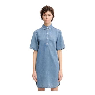 Sams&oslash;e & Sams&oslash;e Shirt Kleider - - Dresses - Damen - Blau - M