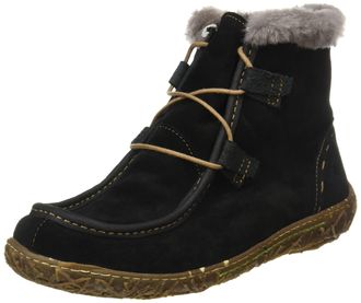 El Naturalista Damen Chelsea Boots Yggdrasil, Frauen Stiefeletten,Wechselfußbett,Schlupfstiefel,flach,Stiefel,Bootee,Black,36 EU / 3.5 UK
