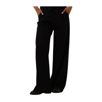 Copenhagen Muse Tailorierte Wide-Leg Hose - - Trousers - Damen - Schwarzk - XL